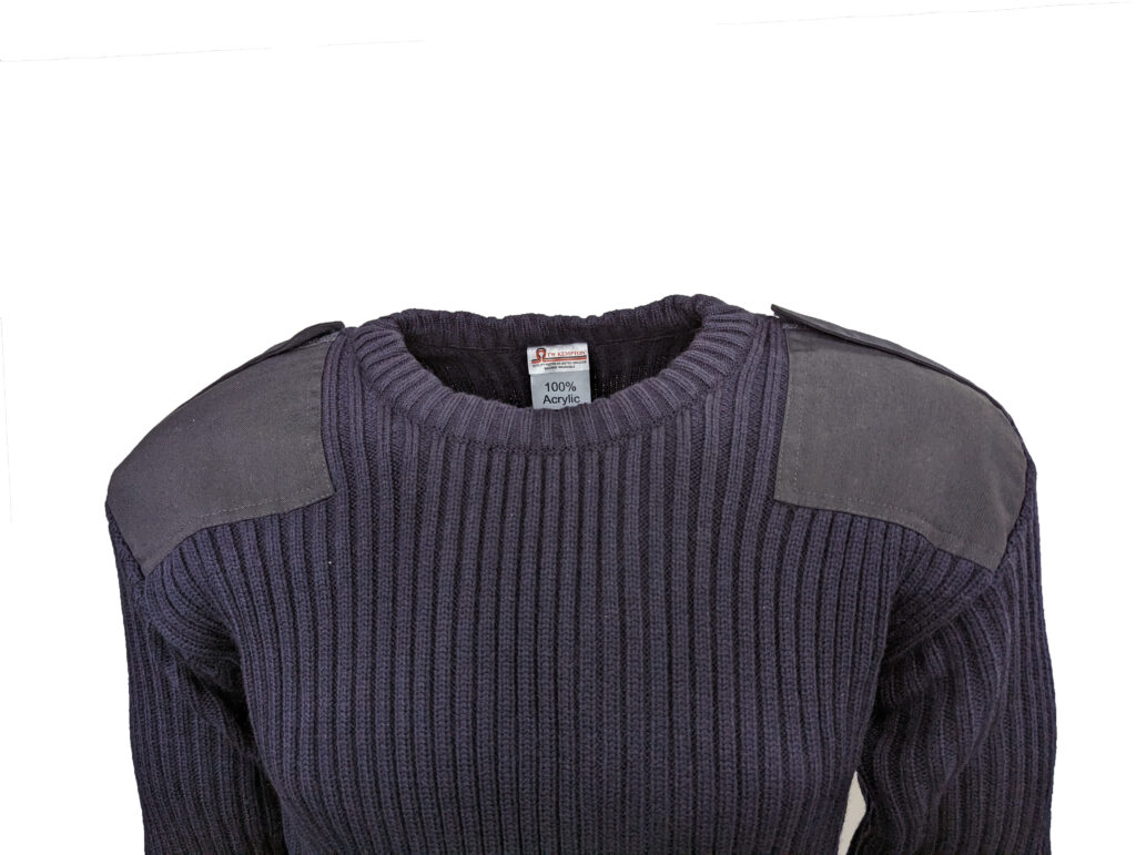 Crew Neck Nato Style Rib Knit Sweater 100% Acrylic – TW Kempton