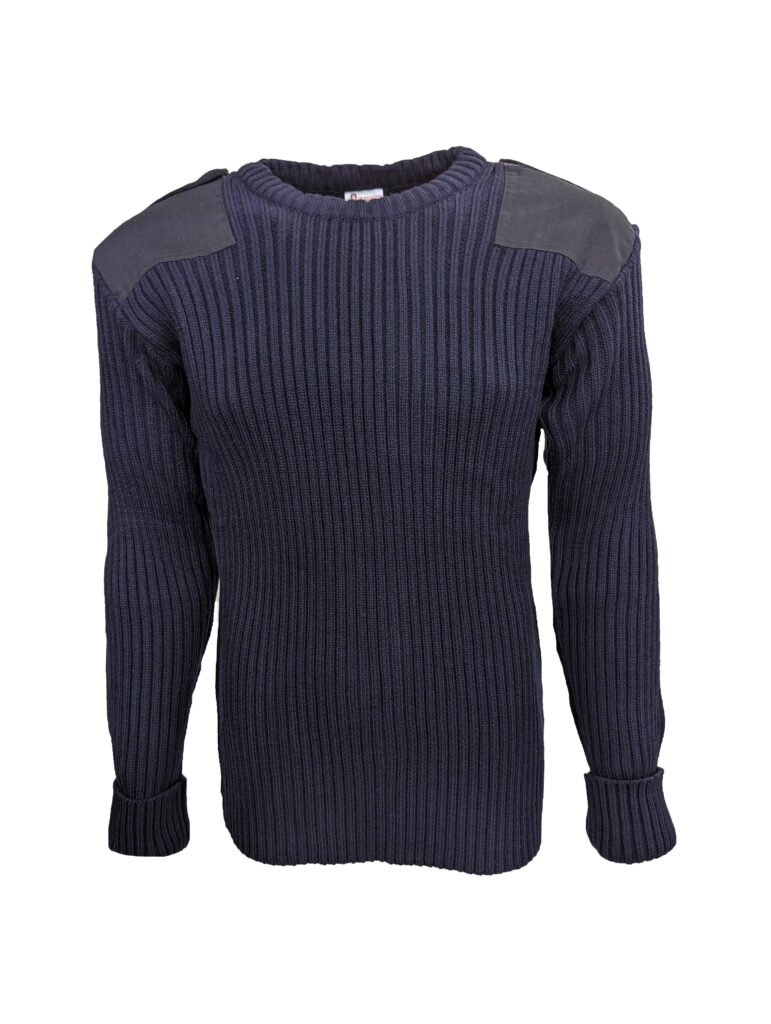 Crew Neck Nato Style Rib Knit Sweater 100% Acrylic – TW Kempton